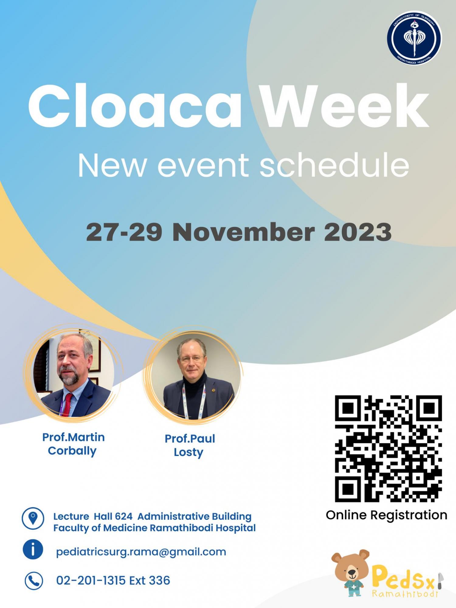 Cloaca week 2023 | ภาควิชาศัลยศาสตร์ คณะแพทยศาสตร์โรงพยาบาลรามาธิบดี ...